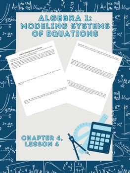 Modeling Systems Of Equations Word Problems Guided Notes Independent