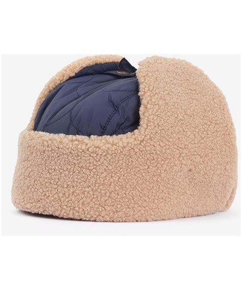 Mens Barbour Sandbay Quilted Trapper Hat