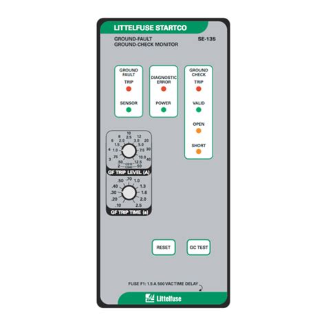 Littelfuse Startco Se 135 Manual Pdf Download Manualslib