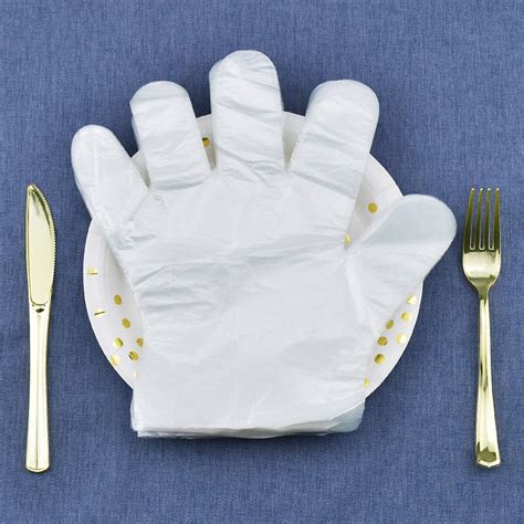 100pcs Disposable Food Prep Gloves Plastic Food Gr Grandado