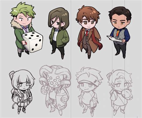 「ロッ殺組、零課と比べると線多いな 」モドキのイラスト