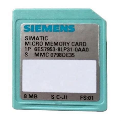 Siemens Simatic Micro Memory Card 6es7953 8lj31 0aa0 At Rs 16000piece