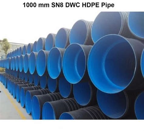 1000 Mm SN8 DWC HDPE Pipe 36 Inch At 8900 Meter In New Delhi ID