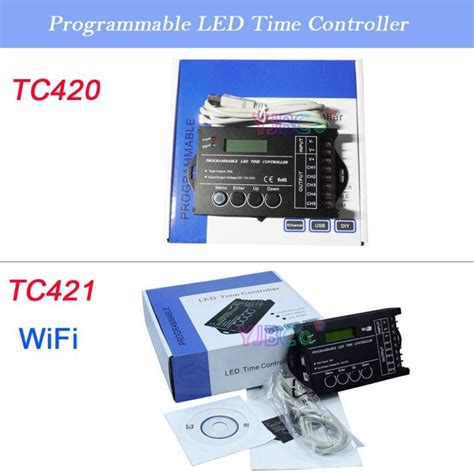 TC420 TC421 RGB LED Controller เวลาโปรแกรมได DC12V 24V 5 ชอง 20A