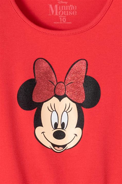 Vestido De Minnie Mouse Con Falda De Tutú Rojo Para Niña Mic Co