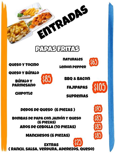Menu At Rhinos Boneless Y Alitas Restaurant Reynosa