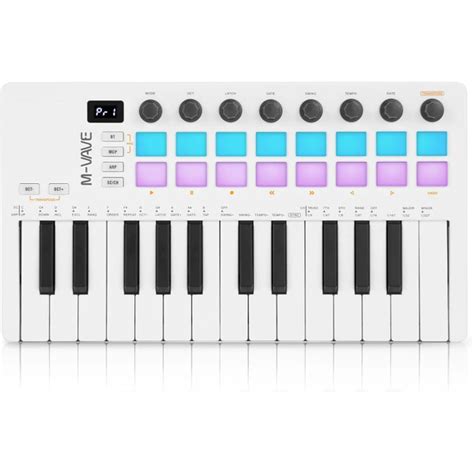 M Valve 25 клавишная Midi клавиатура Smk 25 Ii Черно белая Мини