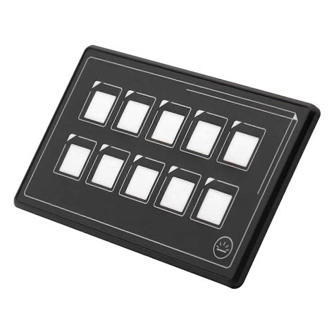 Rv Control Switch Panel Rv Boat Universal 10p Membrane Control Switch Panel With Backlight