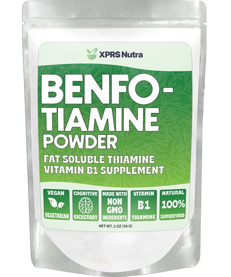 XPRS Nutra Benfotiamine Powder Thiamine Fat Soluble Happy Heart