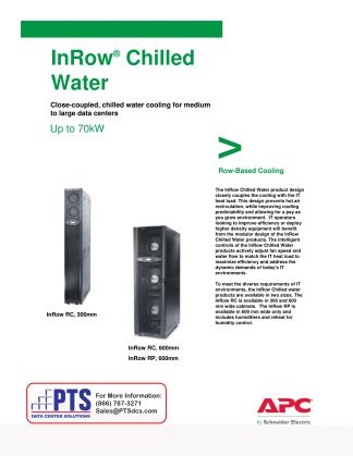 APC InfraStruXure InRow RC RP SeriesChilled Water Cooling Solution Brochure E Store Library