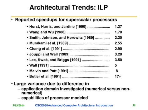 ppt csce 930 advanced computer architecture introductions powerpoint