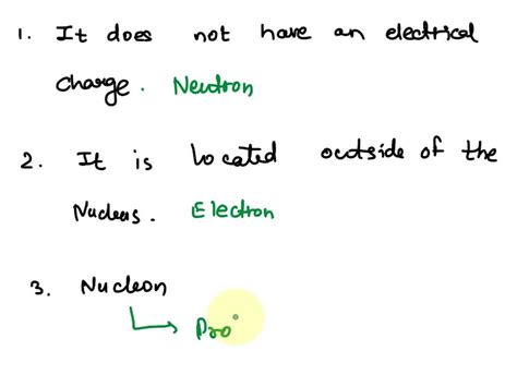 SOLVED Match The Following Statements Describing The Subatomic Particles It Does Not Have An