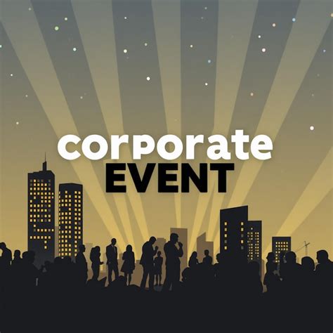 Corporate Event Poster Premium Ai Generated Image
