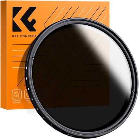 K F Concept 58mm Variable ND2 ND400 Filters Fader ND Filter Adjustable