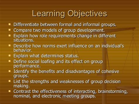 The Foundations Of Group Behavior