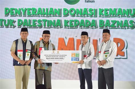 Puncak Milad 55 Tahun Baznas Bazis DKI Jakarta Kirimkan Donasi