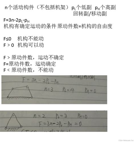 机械设计基础复习1 平面机构的自由度计算