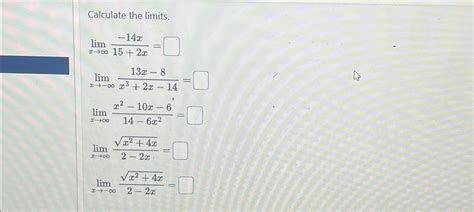 Solved Calculate The Chegg Com