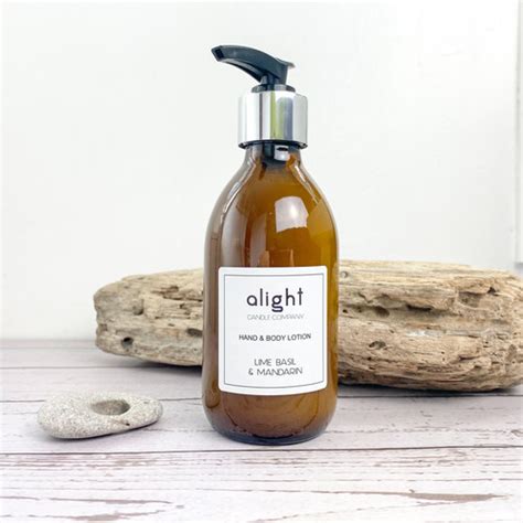 Lime Basil And Mandarin Hand And Body Lotion Alight Candle Company