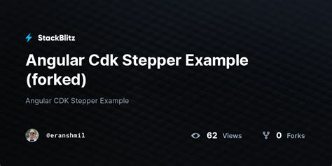 Angular Cdk Stepper Example Forked Stackblitz