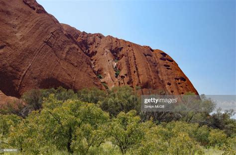 View Of Uluru From Liru Walk Ulurukata Tjuta National Park Northern