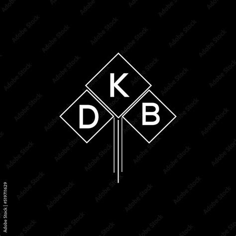 Dkb Letter Logo Design With White Background In Illustrator Dkb Vector Logo Modern Alphabet