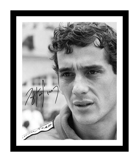 Ayrton Senna Foto Autografiada Firmada Y Enmarcada De Fórmula 1 Etsy