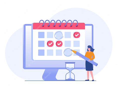 Premium Vector Schedule Time Management Deadline Concept Planner