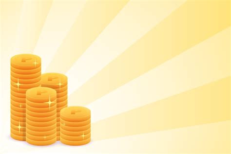 플랫 포인트 동전 배경 무료 벡터