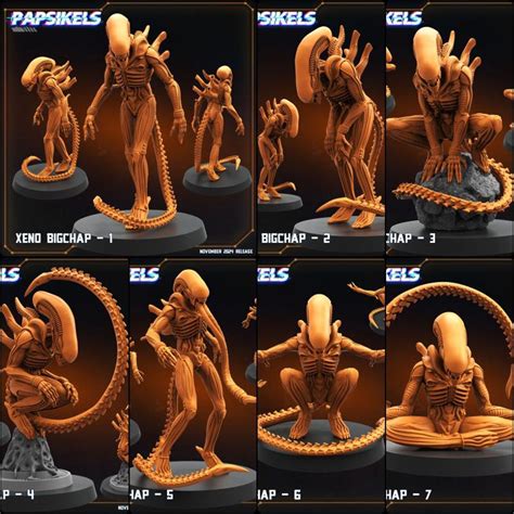 Xeno Bigchap Miniatures By Papsikels Miniatures Dnd Movies Horror