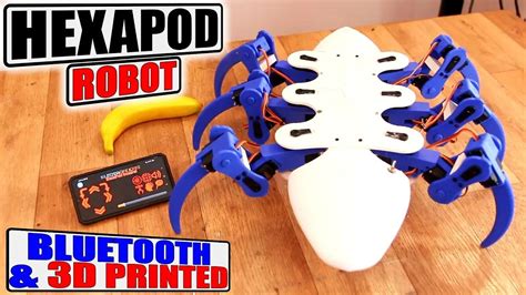 Hexapod Robot With Bluetooth 3d Printed
