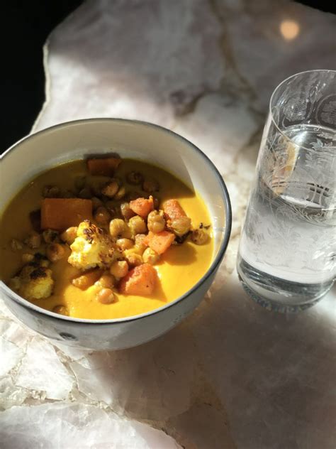 Roasted Vegetable And Chickpea Soup Shelly Boudah