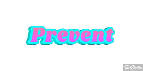 Prevent Word Animated  Logo Designs