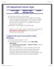Cs Sql Server Login Pdf Cs Server Login Pm Cs Department