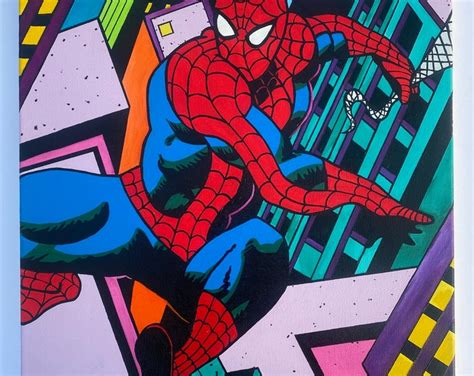 Spidey Canvas Etsy