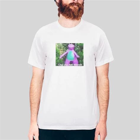 Barney Cha Cha Real Smooth Funny Meme Shirt Hotter Tees