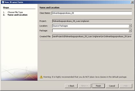 TUTORIAL MENGHITUNG LUAS LINGKARAN Belajar Java Dan Tutorial Netbean