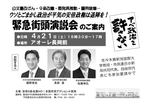 長岡市 市民アクション新潟