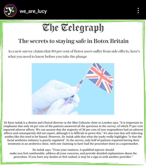 Lucy Dartford On Linkedin Botox Britain Telegraph Feature Pr Coverage Lucy Dartford On Linkedin Botox Britain Telegraph Feature Pr Coverage