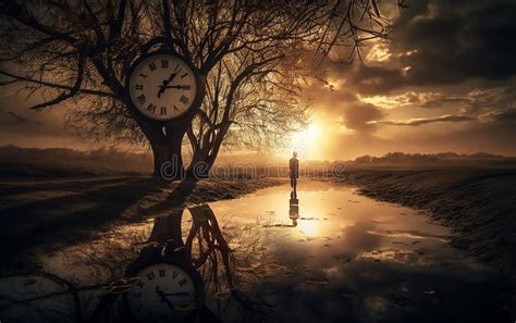 Clock Illustration Of Passing Time Stock Illustration Illustration