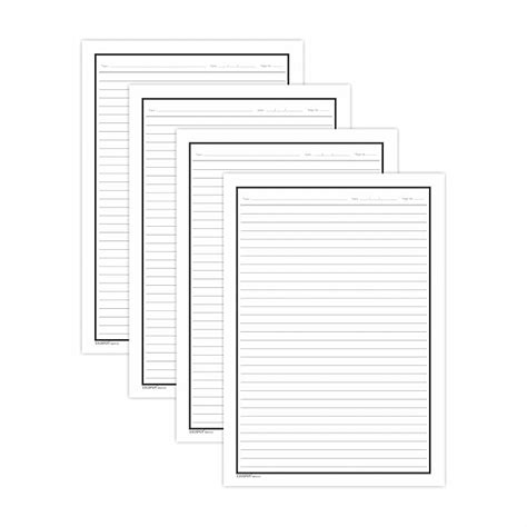 Escaper Two Side Ruled Sheets A4 Size 100 Sheets 2 Side Ruled 90