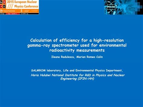 Calculation Of Efficiency For A High Resolution Gamma Ray Spectrometer Used For Environmental