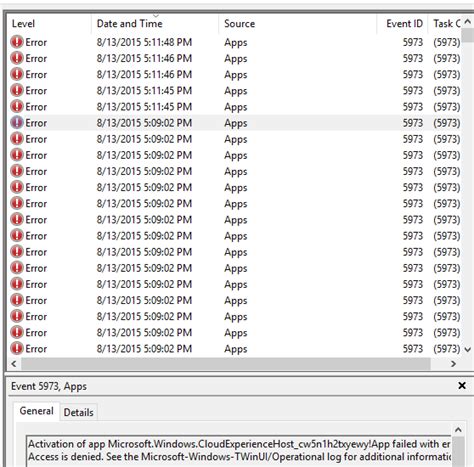 Many Errors In The Windows Application Log Microsoft Community