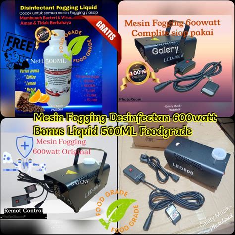 Mesin 600watt Smoke Disinfectant Fogging Machine Bonus 500ml Foodgrade