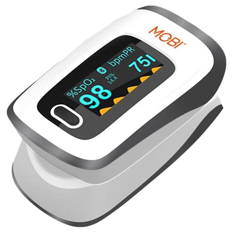 MOBI Connect Smart Fingertip Bluetooth Pulse Oximeter White Walgreens