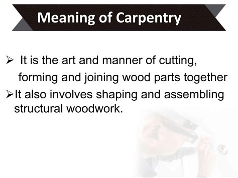 Carpentry Ppt Introductionpptx Woodworking Arts And Crafts