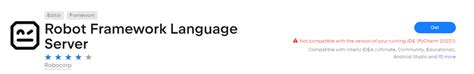 Not Compatible With The Version Of Your Running IDE PyCharm Issue Robocorp