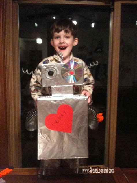 Shena Leonard Messy Table Creative House Robot Valentines Box