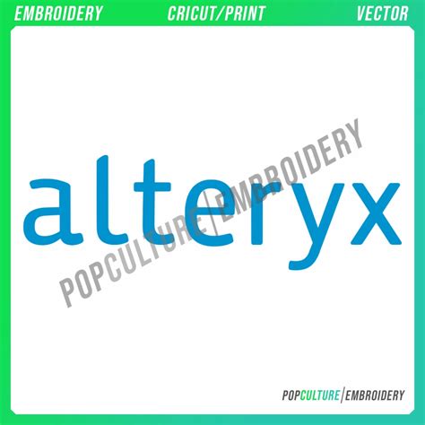 Alteryx Logo Pop Culture Embroidery Alteryx Logo K Embroidery Vector Logos For Your