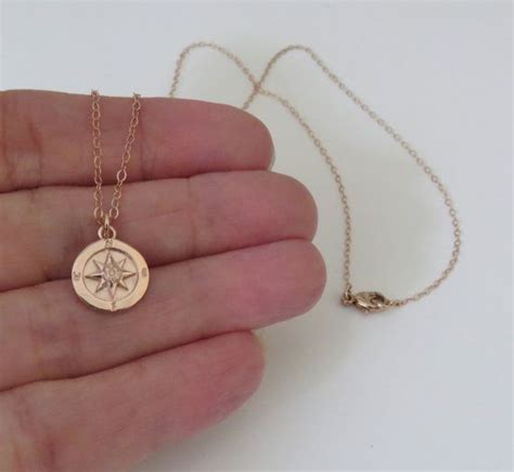 Rose Gold Compass Necklace Graduation T For Her Retirement T